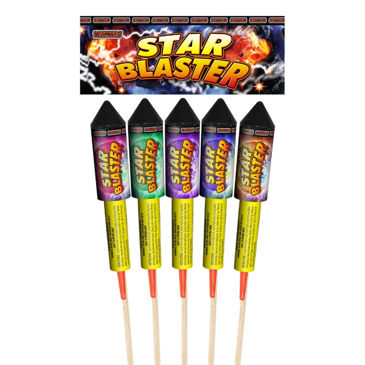 Star Blaster Rockets (5 Pack) – Magic Fireworks Co